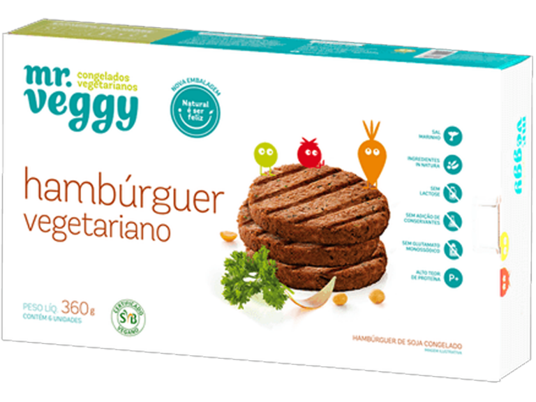 Hambúrguer Vegetariano Mr Veggy 360g – Mercadodatia
